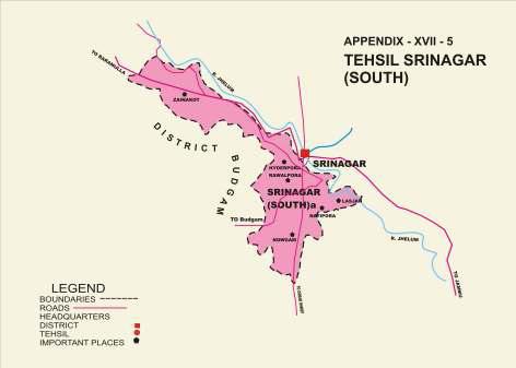 Jammu Kashmir Stark Realities: MAP SHOWING THE BOUNDARIES OF TEHSIL ...