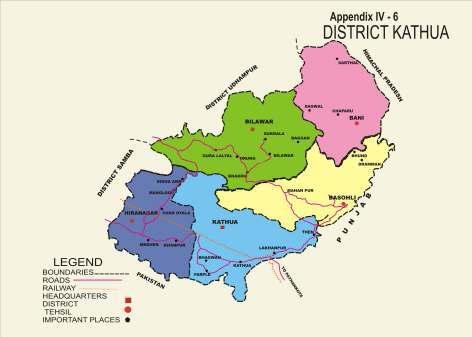 MakadJaal TV: MAP SHOWING THE BOUNDARIES OF DISTRICT Kathua, Jammu and ...