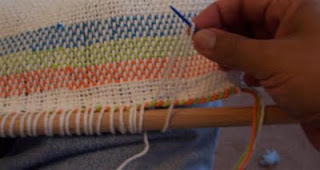 Franco's Fiber Adventure: Twining edge on backstrap loom