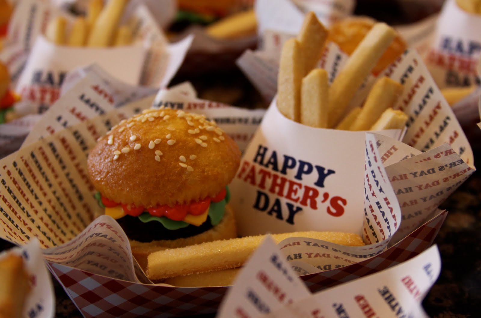 .: Father's Day Burgers and Fries (Cupcake and brownie burgers and ...