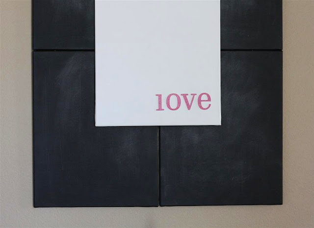 our daily obsessions: Craft: valentine's day canvas