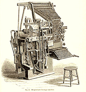 printinginaz: MI Printing: History of Typesetting Linotype Machine