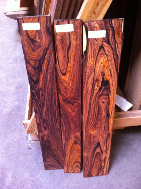 Tropical Exotic Hardwoods: Highly Figured Cocobolo