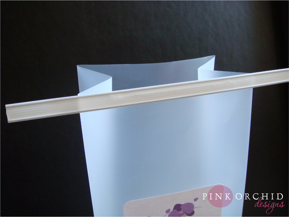 Pink Orchid Weddings: Personalized Tin Tie Candy Buffet Bags