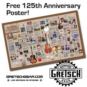 Frugal Freebies: Free Gretsch 125th Anniversary Poster