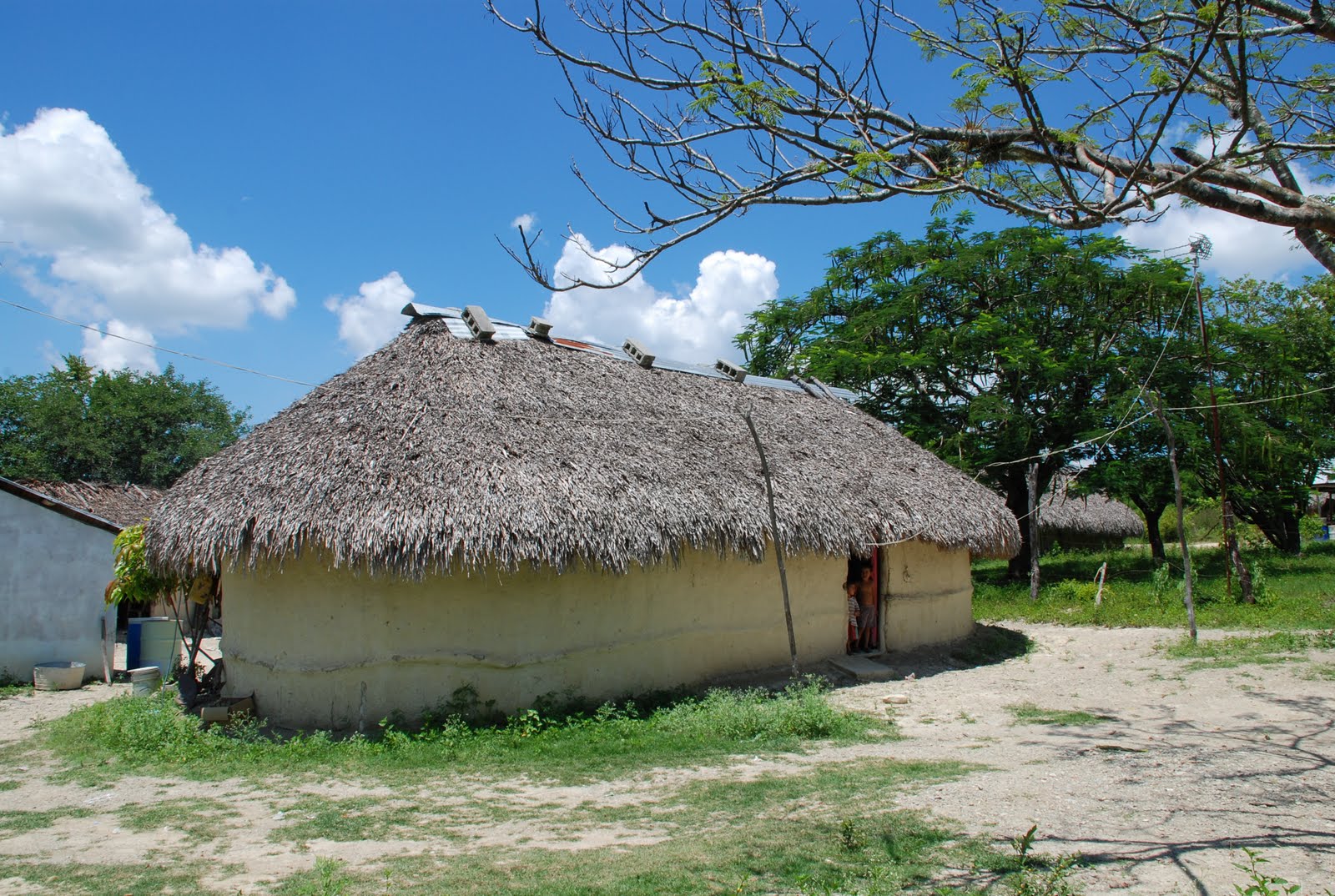 Antiguo Morelos, Tam.: CASA DE PALMA Y ADOBE EN RANCHO SAN JOSE
