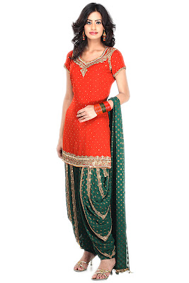 Party Wear Suits: Samosa Salwar Suit