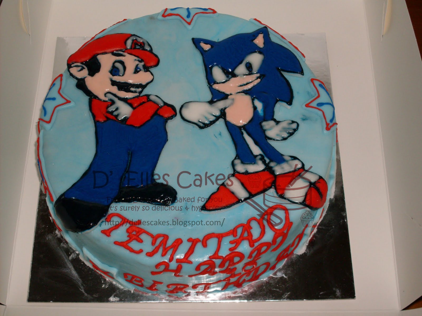 D' ELLES CAKES - Dellescakes: MARIO & SONIC CAKE