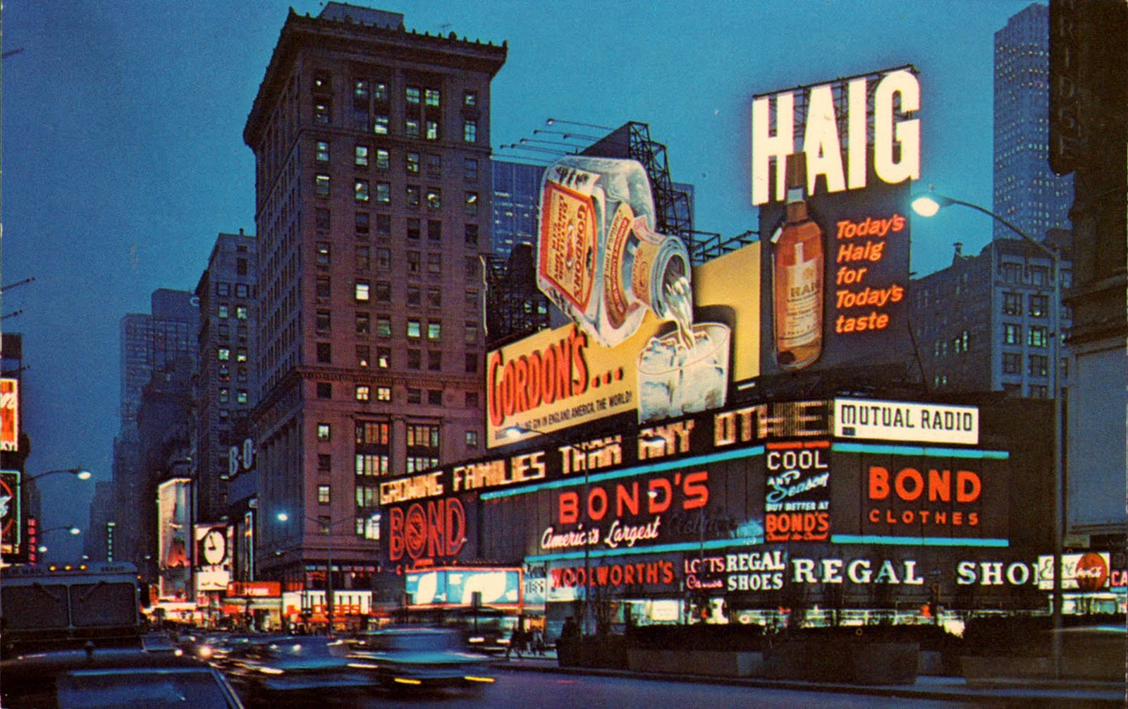 Vintage Chrome Postcards: Times Square