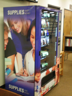News from Kimbel Library: New Vending Machine With School Supplies
