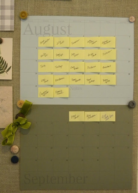 homework: Inkling: post it note calendar