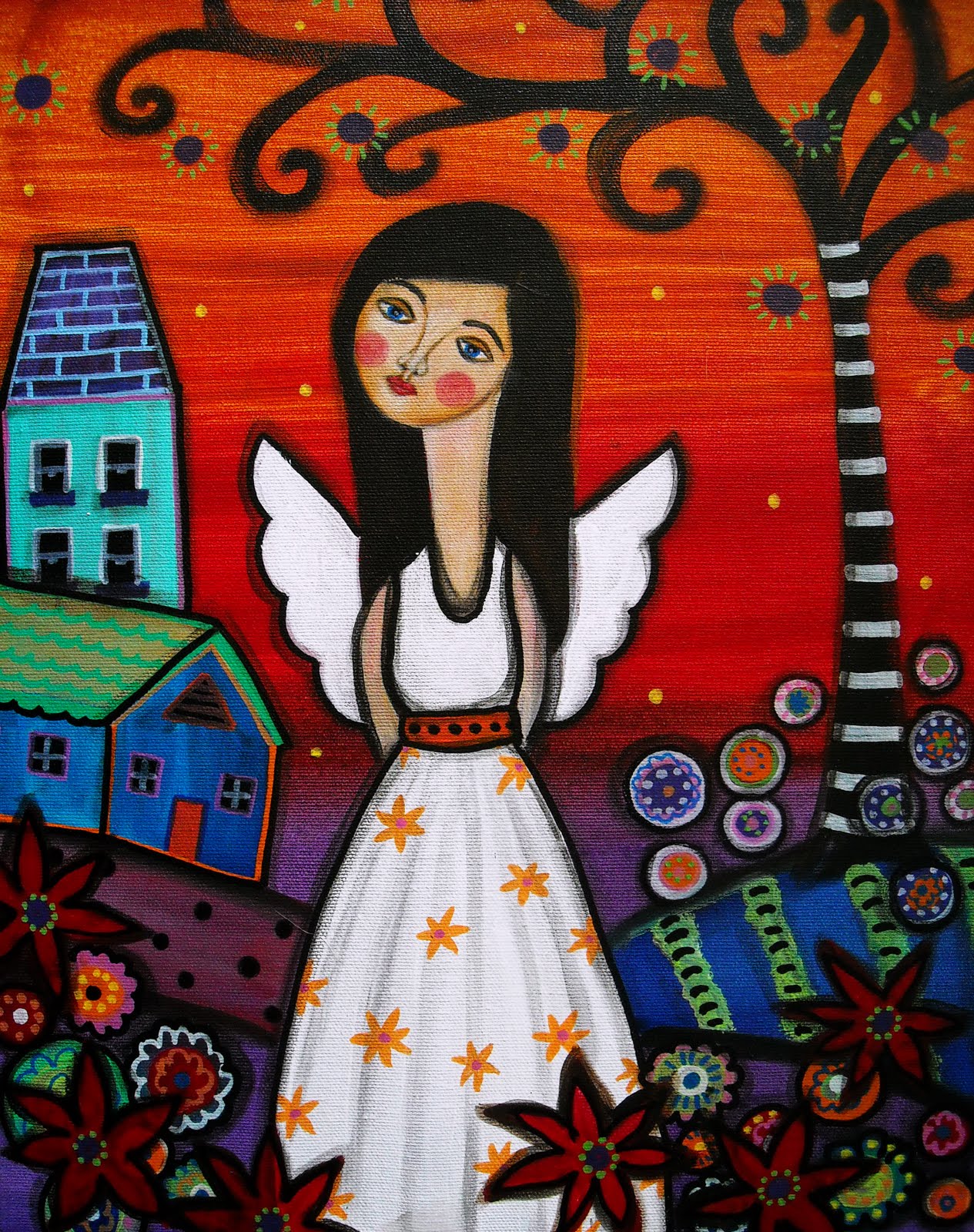 Gallery of Modern Folk Artist Pristine Cartera-Turkus: Angel