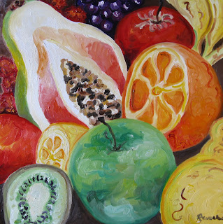 Raschel Larsen's Paintings: Food Art
