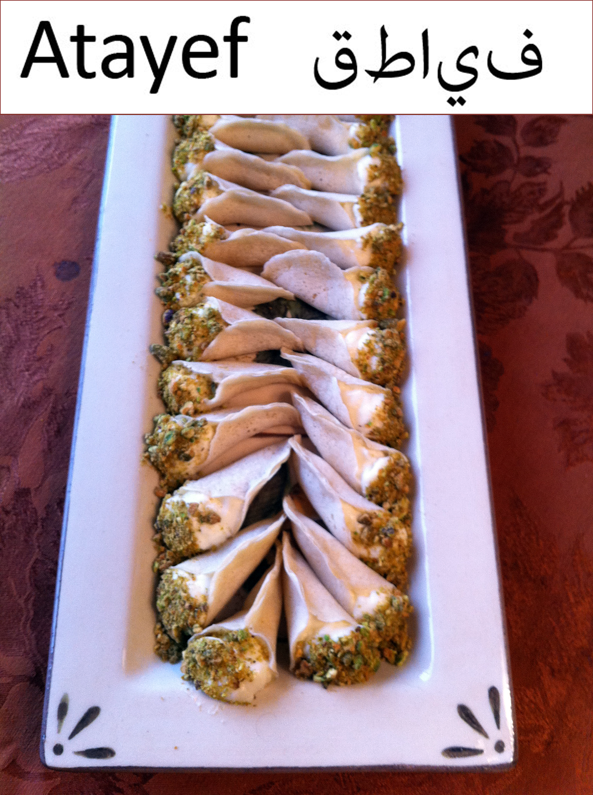 Nippon Cornhusker: Atayef bil Ushta- Lebanese Stuffed Pancakes