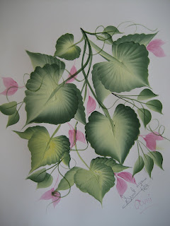 One Stroke Painting: Ivy Leaves