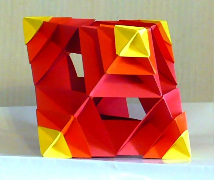 Origami Modular en Argentina: ORIGAMI Y FRACTALES - Alfombra fractal