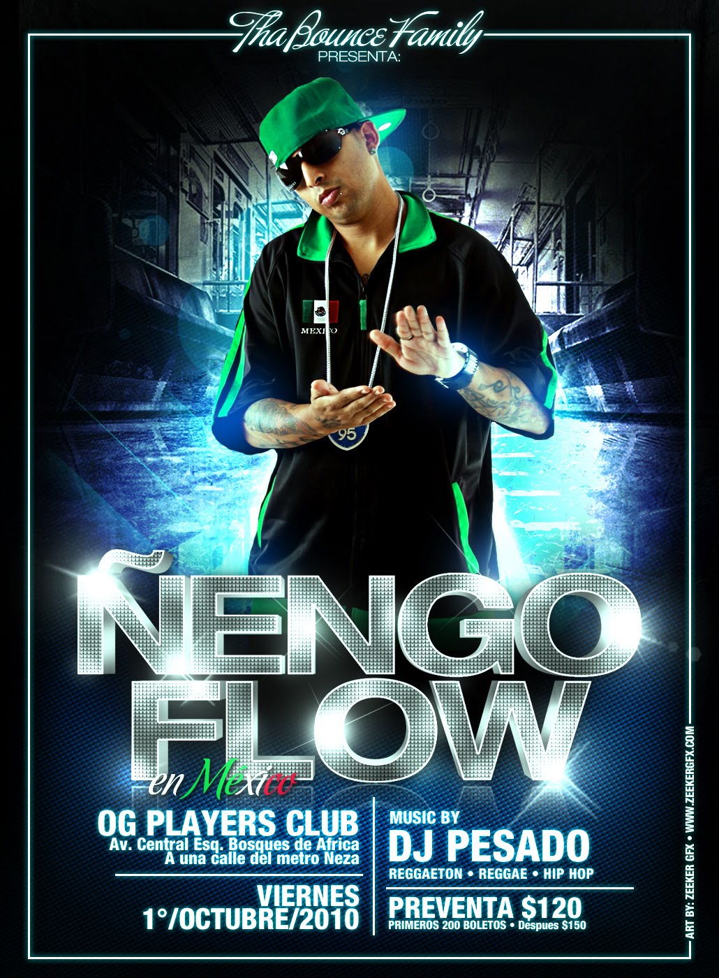 ZEEKER GFX | Dezign Studios: Flyer Ñengo Flow OG Players Mexico 1 ...