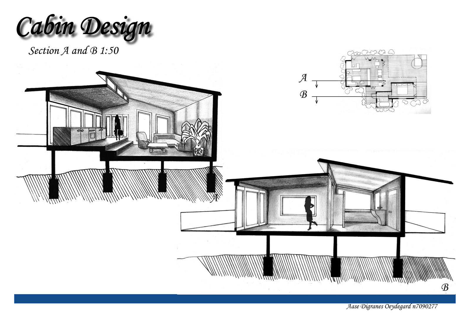 Design and Architecture: My Cabin Design - Hand drawn