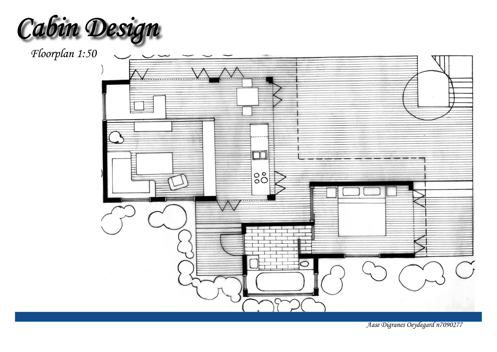 Design and Architecture: My Cabin Design - Hand drawn