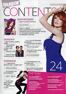 Media AS Main Task: Contents Page