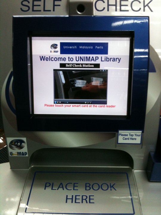 UniMAP Library: Mesin Pinjaman Buku Layan Diri