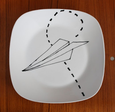 I Love Handmade: Paper Plane Plate by Urban Soule