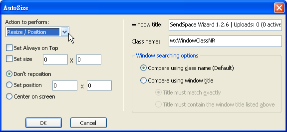 AutoSizer 1.7.1 免安裝版 - 自動控制Windows及IE視窗大小 - 阿榮福利味 - 免費軟體下載