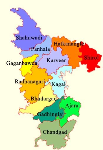 Kolhapur City: Taluka's of kolhapur