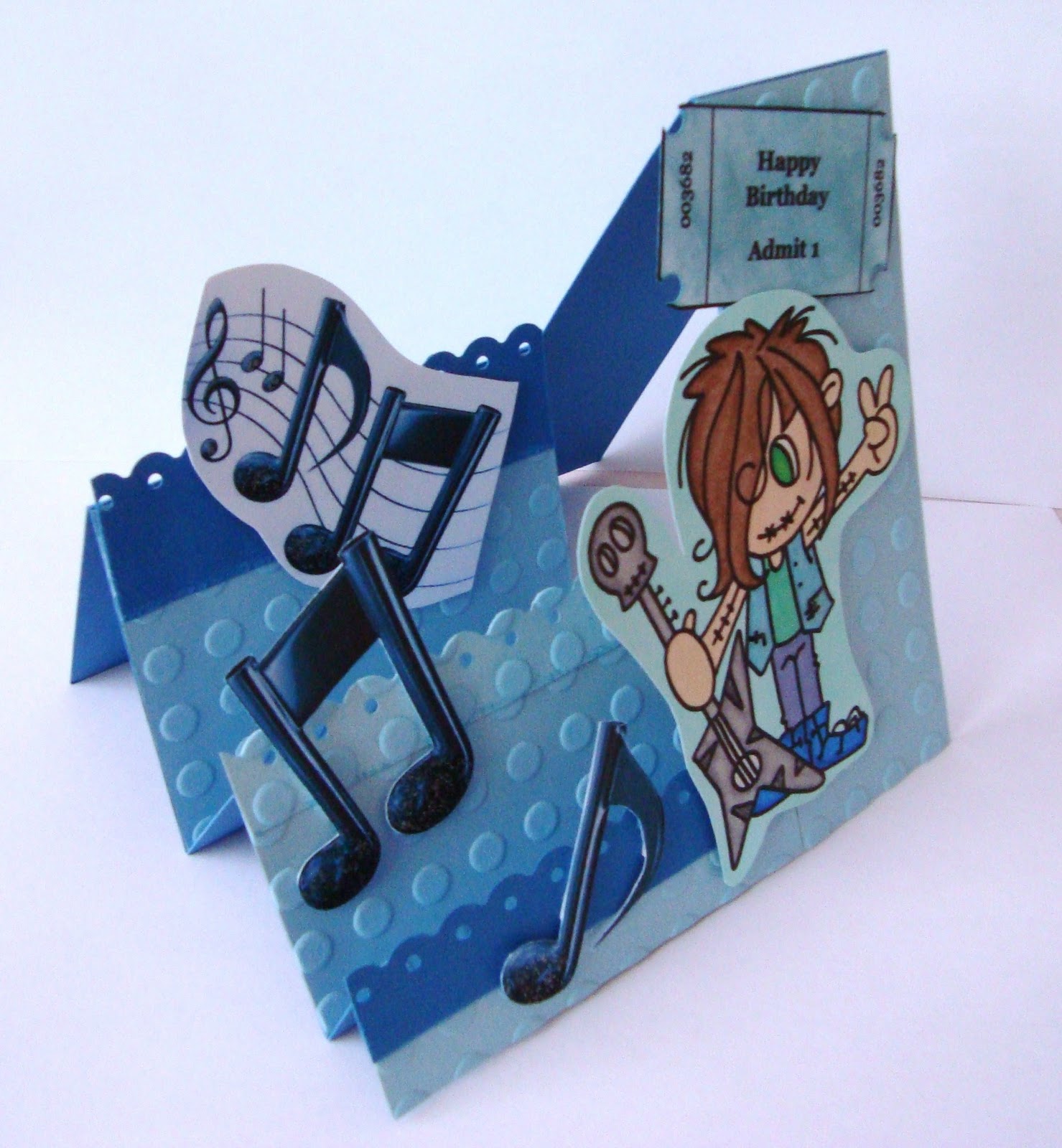 Bumble Bee's Craft Den: Rockstar Birthday Card!