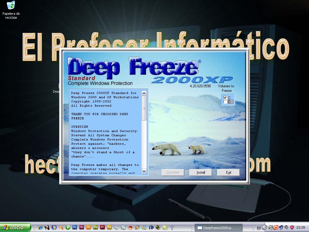 El Profesor Informático: Deep Freeze - Congelar la PC
