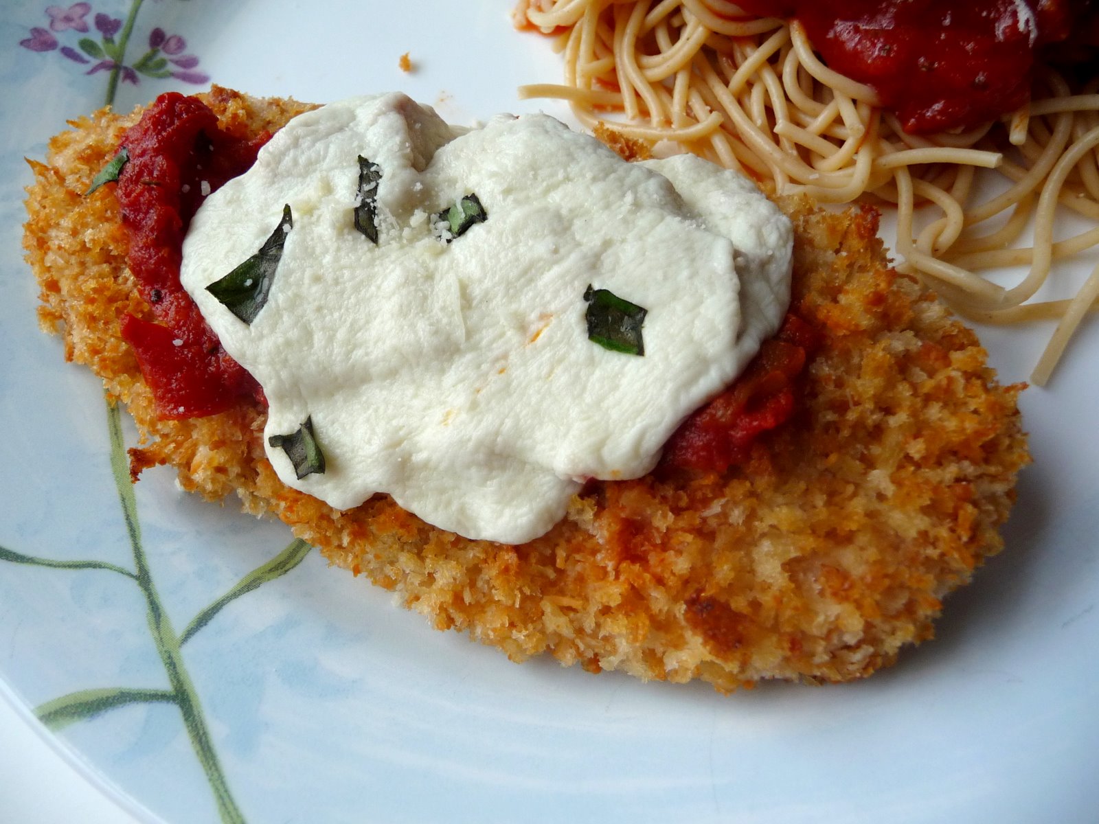 Christine's Cuisine: Chicken Parmesan & tomato sauce