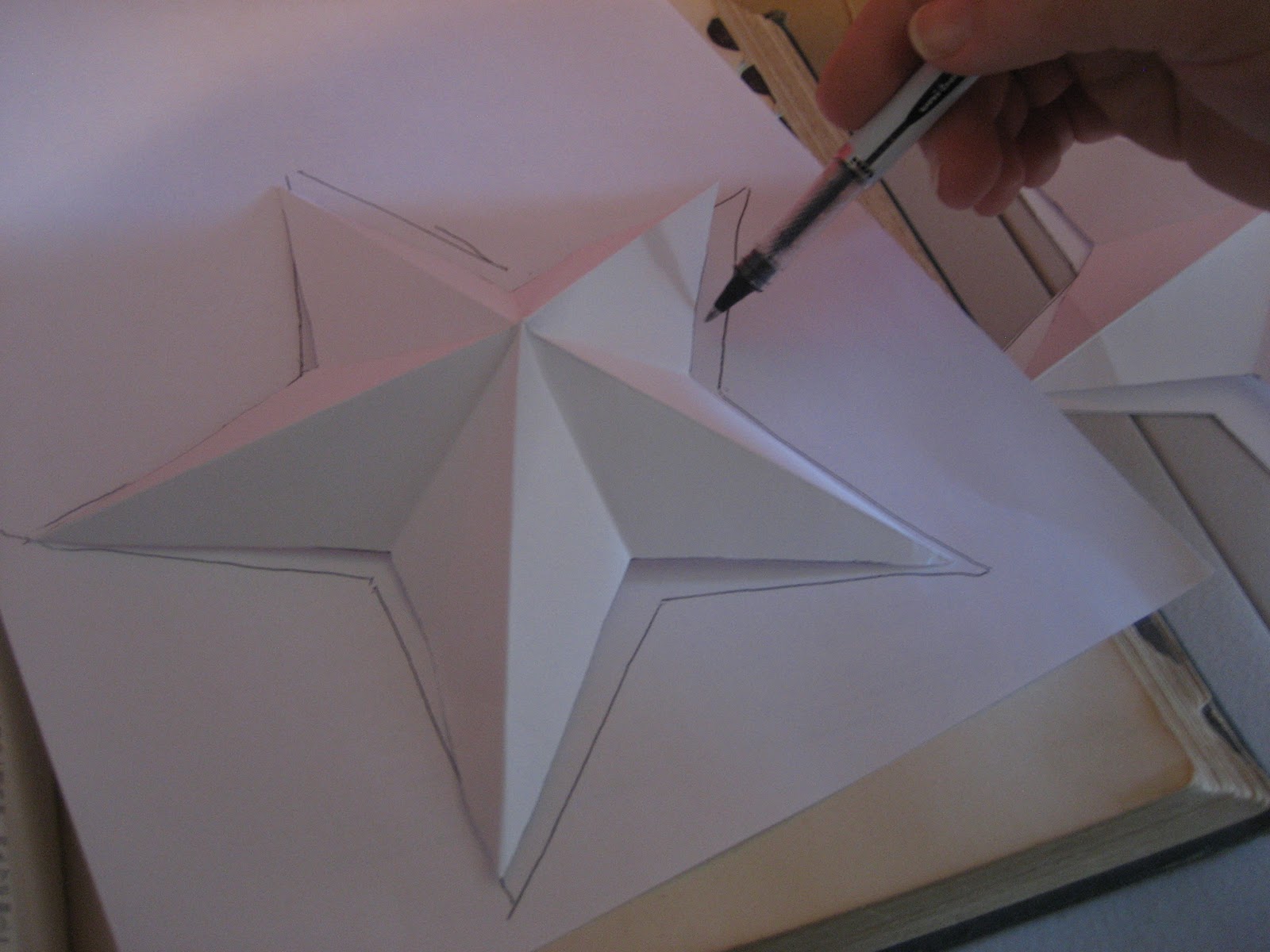 Before removing the top pattern piece, mark some reference points. This ...