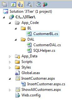 3 Tier Architecture in ASP.NET