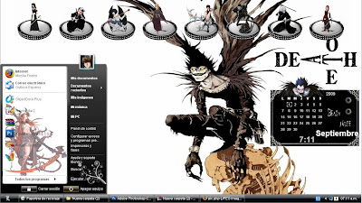 CATALOGO DE TEMAS: DEATH NOTE SKIN SUITE