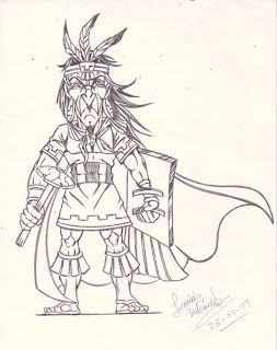 LEONIDAS VALCARCEL: INCA CARTOON