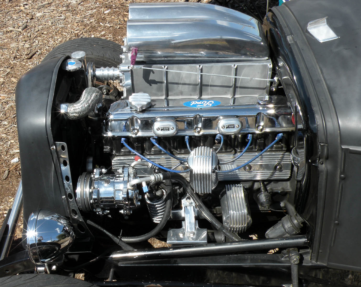 Just A Car Guy: Ever seen a ford slant six in a hot rod?