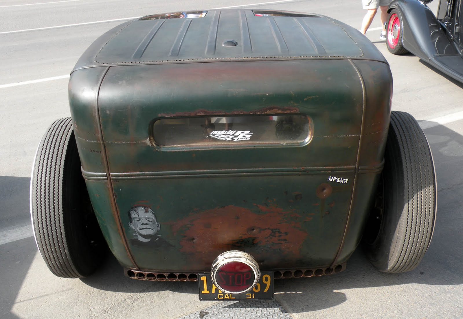 Just A Car Guy: Ricky Bobbys Rod Shop rat rod Frankenstein. I dig it ...