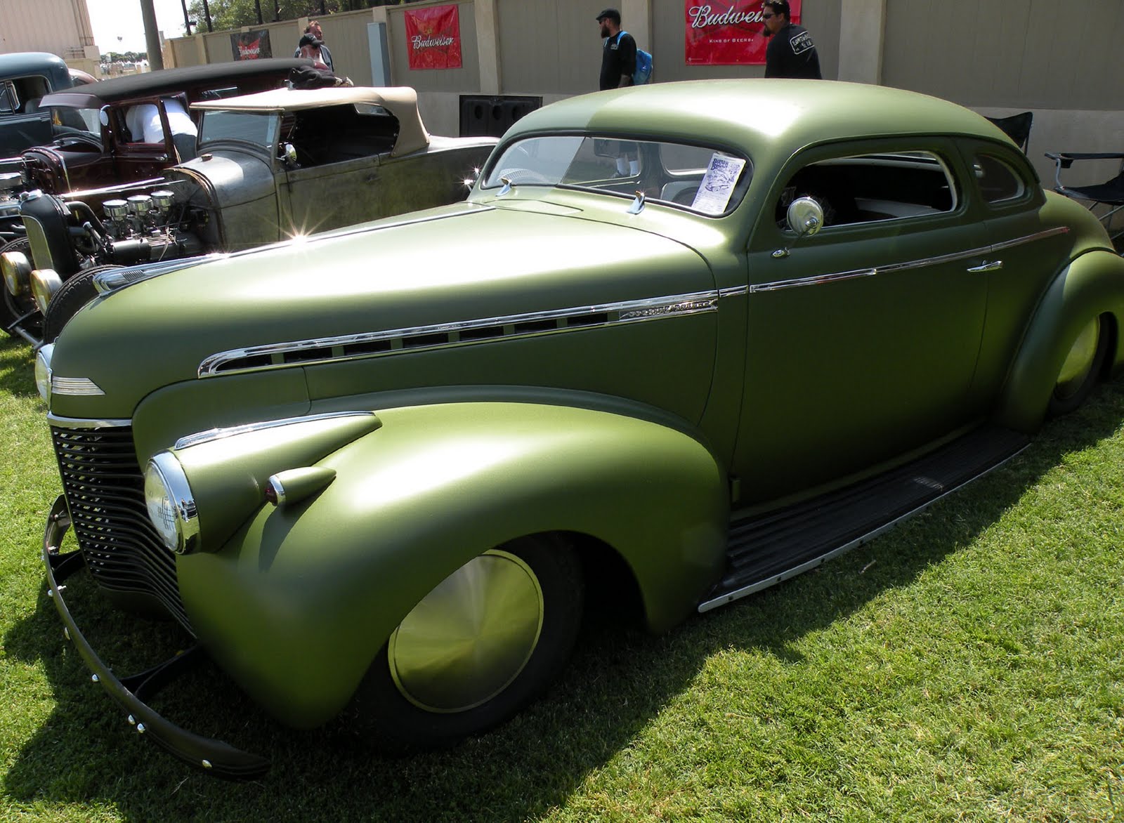 lesfornia blog: Suede green Chevy with an interesting look, business ...