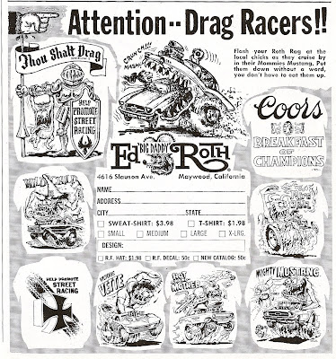 Just A Car Guy: Ed "Big Daddy" Roth advertisements from 1966 for his ...