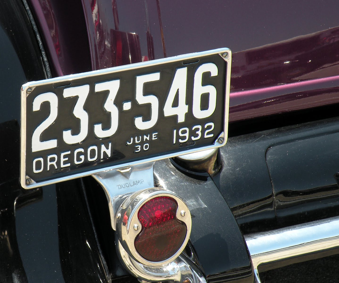 Just A Car Guy: A variety of cool old license plates at the LA Roadster ...