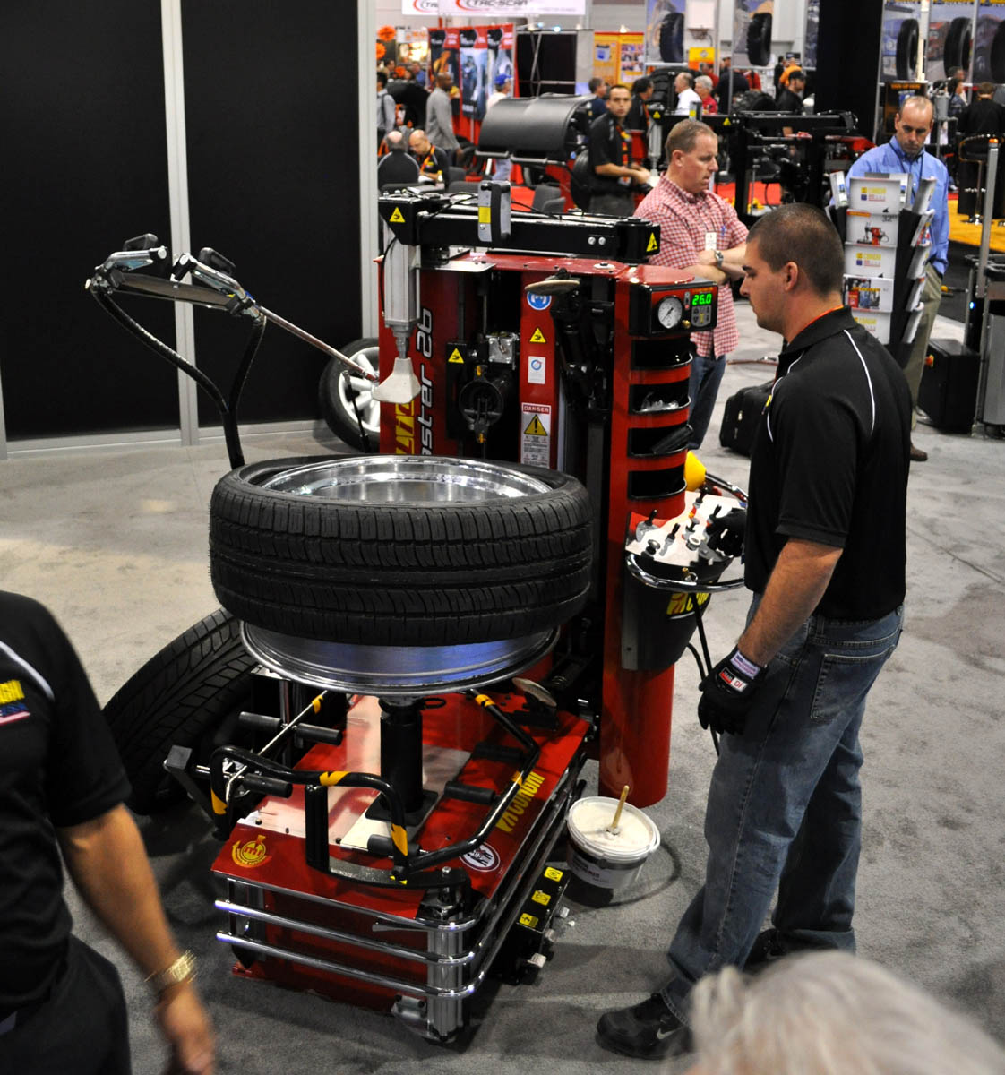 Just A Car Guy: The tires and rims display area at SEMA, the stuff that ...