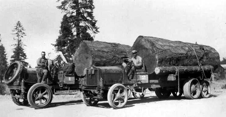 Just A Car Guy: Logging trucks, trains, and look at the size of those logs!