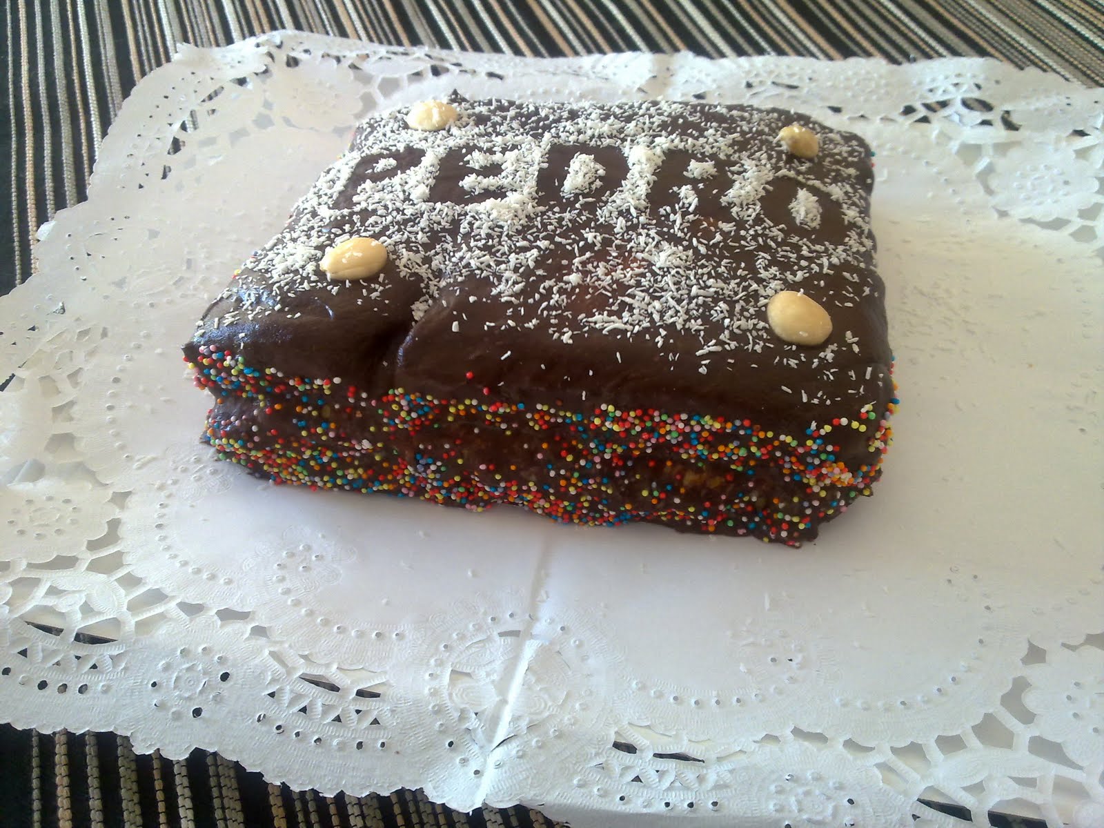 Come con Inma : TORTA DE CUMPLEAÑOS PARA PEDRO