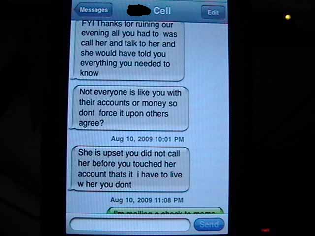 Elder Financial Abuse: Our text messages