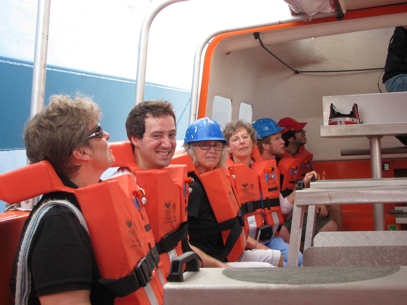 Murray & Candace's Adventures: Another day of lifeboat training...