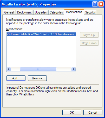 Firefox @ Work: Tweaking the Firefox MSI (v3.6 and 4.0)