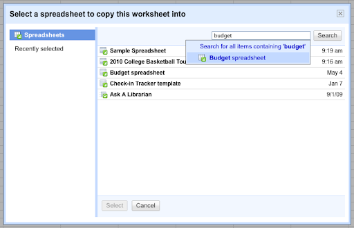Google Drive Blog Copy Sheets From One Spreadsheet To Another