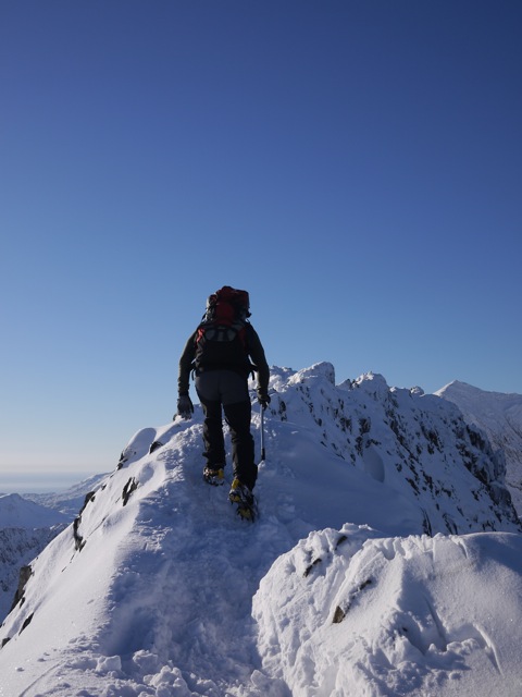 Rob Johnson: Crib Goch in the Snow - what a day!