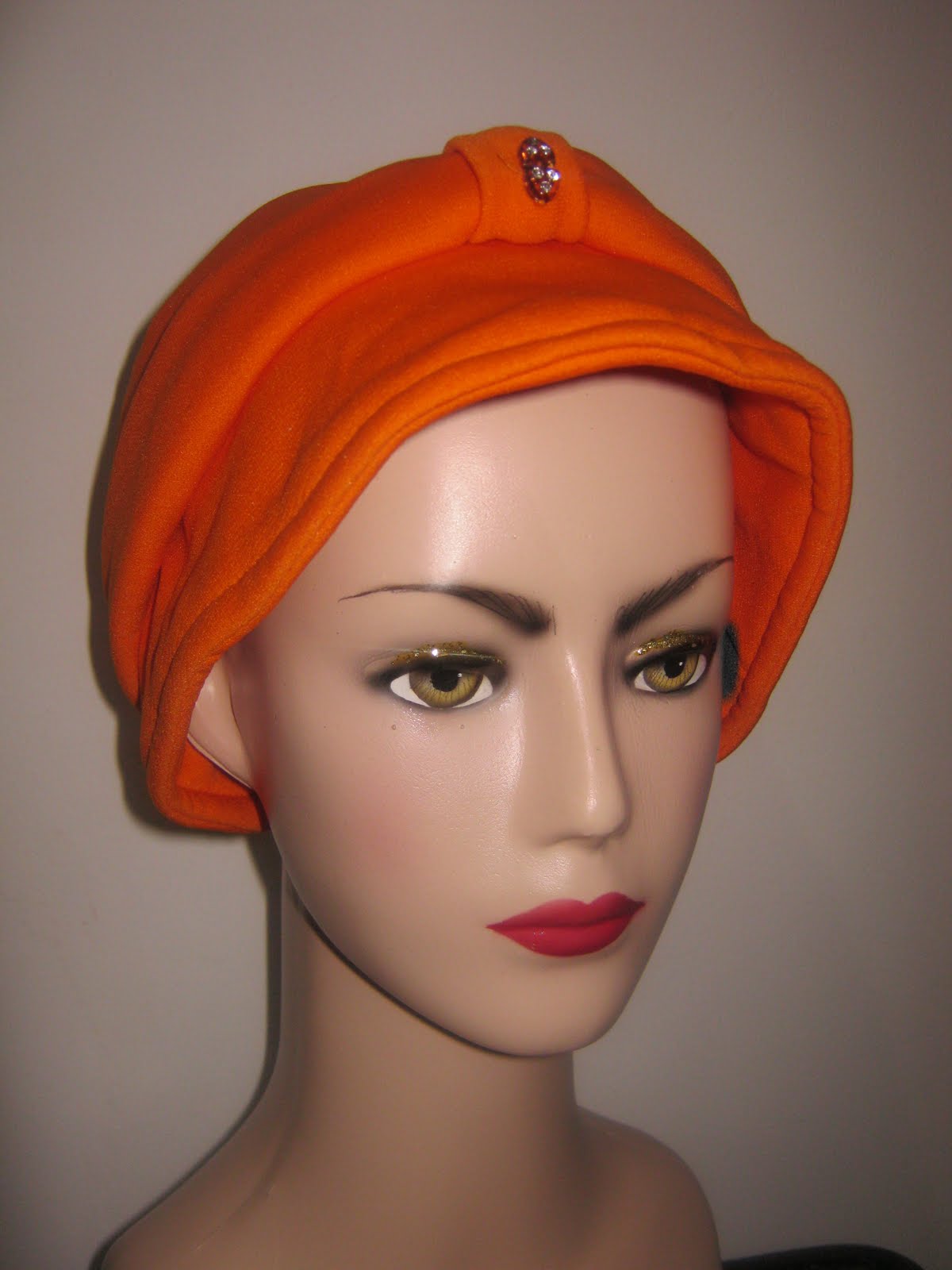 NAFIRA JILBAB...HIJAB FASHION : TOPI JILBAB ORANGE ( code NJ-04)