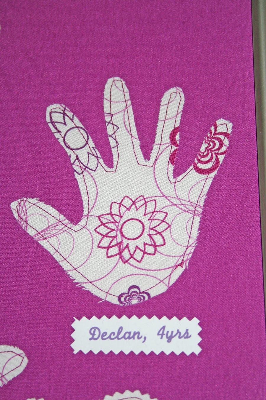 Sew Can Do Fabric Handprint Keepsake Post Holiday Recovery Sew Can Do Fabric Handprint Keepsake Post Holiday Recovery